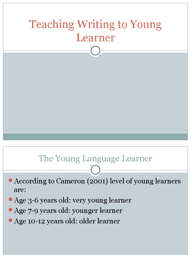 Teaching Writing to Young Learners | PDF