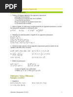 Ejercicios Álgebra 2º Eso | PDF | Álgebra | Enseñanza de matemática