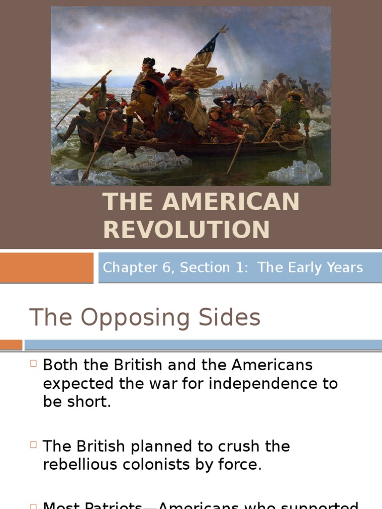 The American Revolution Part 1 | PDF | Loyalist (American Revolution ...
