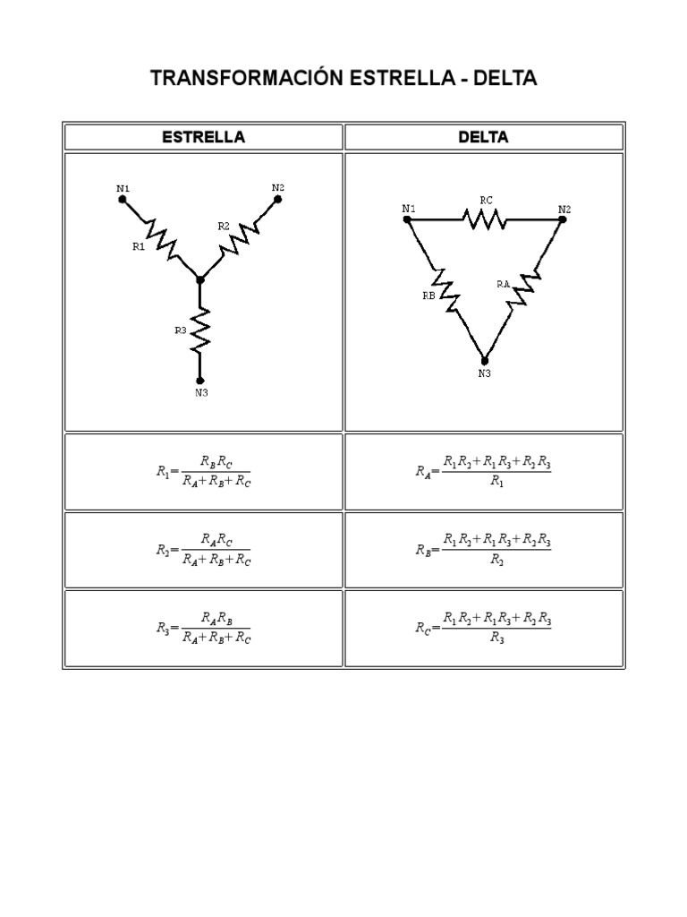 Ttransformación Estrella Delta | PDF