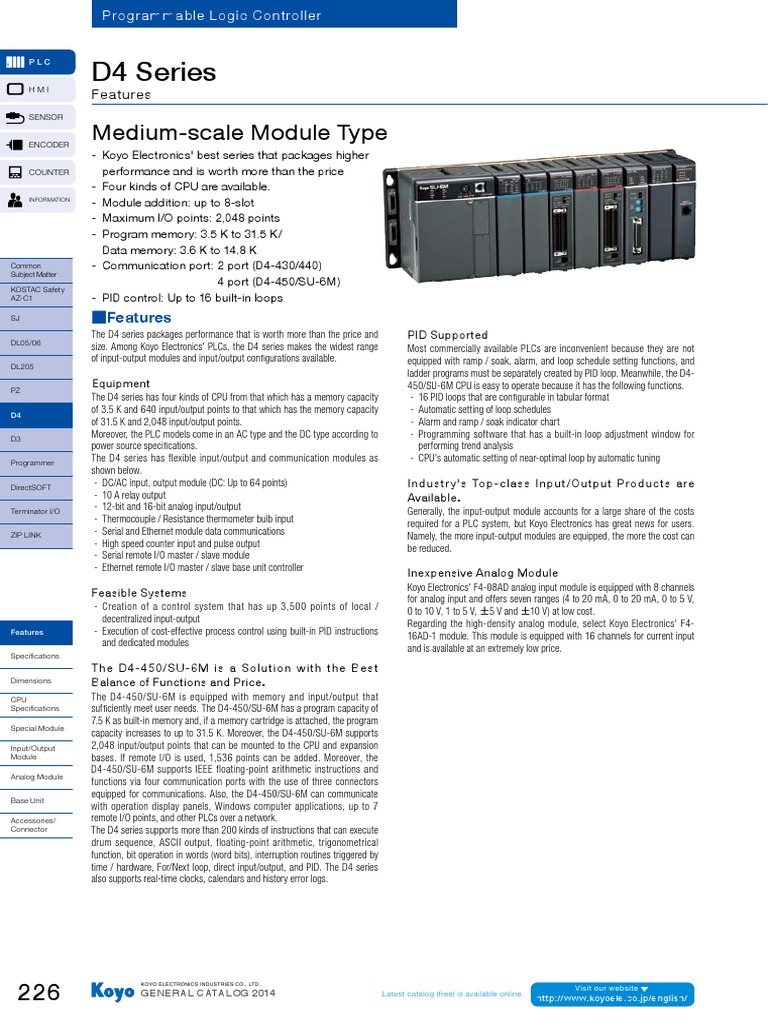 Direct Logic 405 | PDF | Programmable Logic Controller | Input/Output