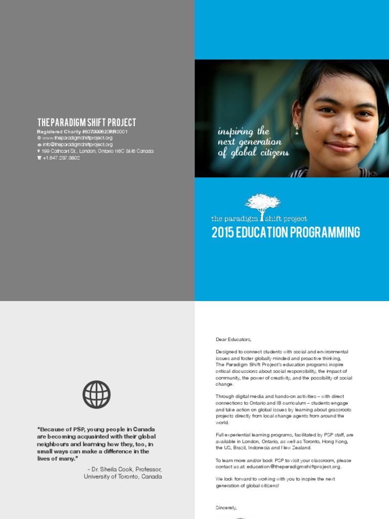 PSP's 2015 Education Programming | PDF | Filmmaking | Teachers