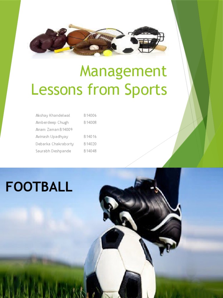 Management Lessons From Sports | PDF | Sports & Recreation