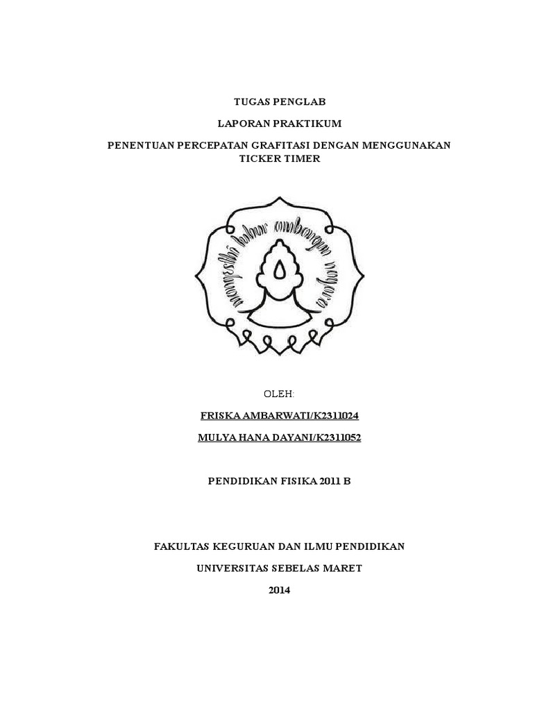 Laporan Praktikum GLBB dengan Ticker Timer | PDF