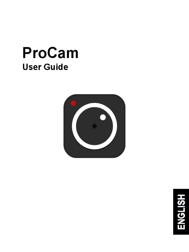 Procam: User Guide | PDF | Exposure (Photography) | Shutter Speed
