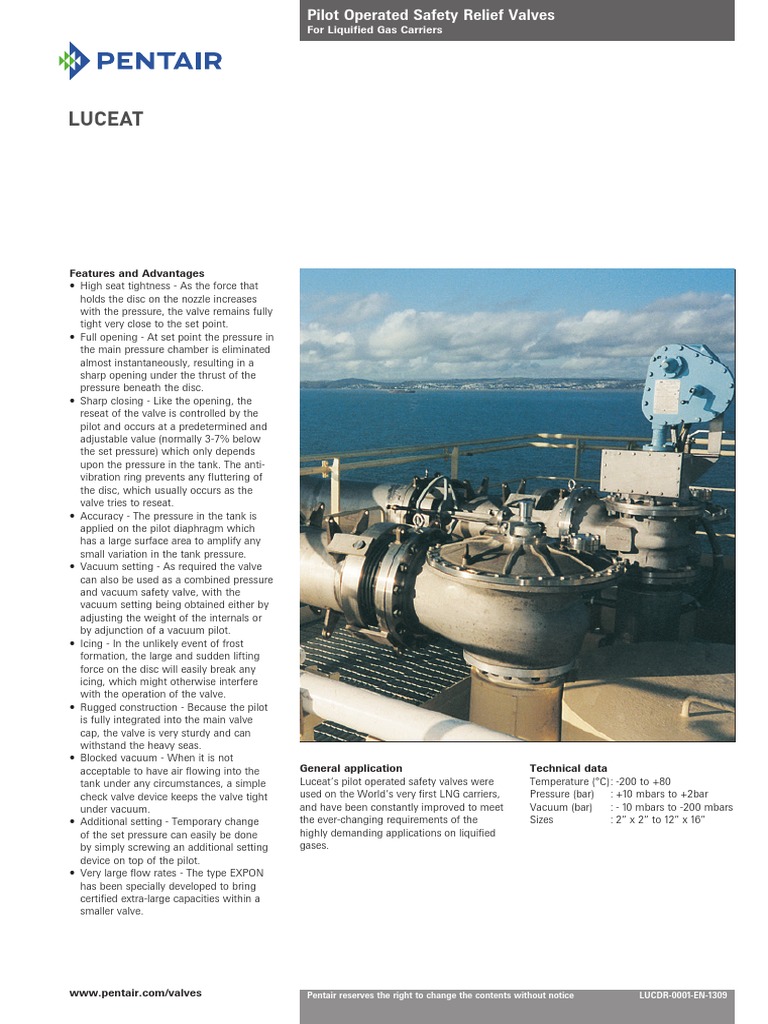 PIlot Operated Safety Valve | PDF | Valve | Vacuum