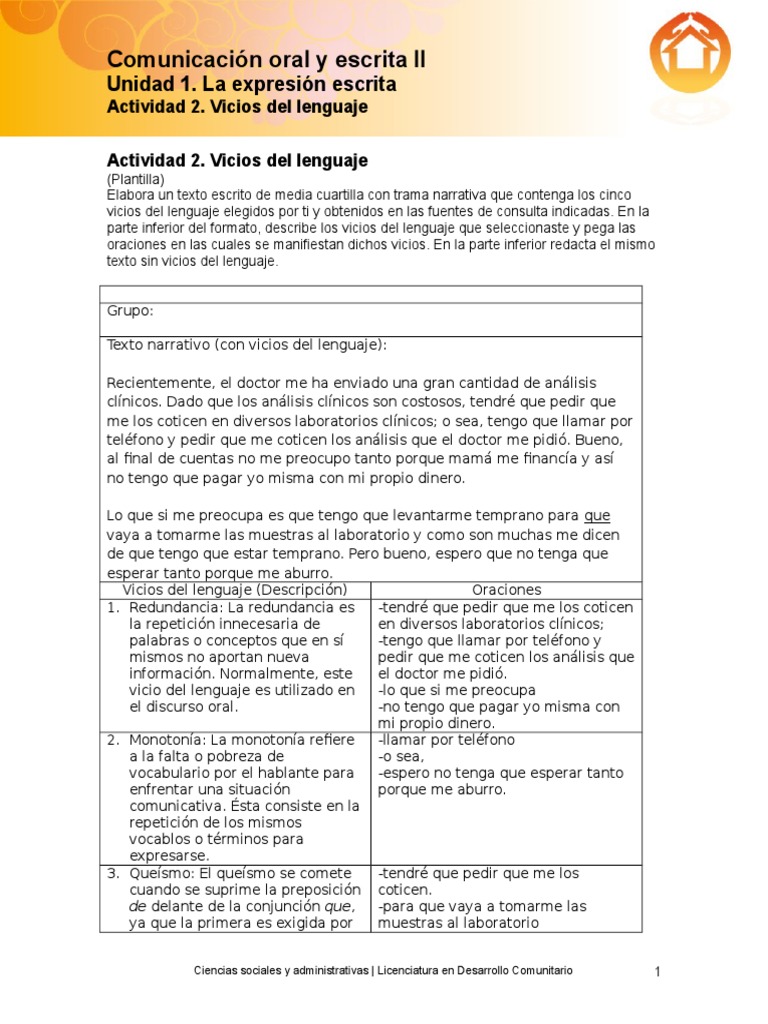 COE2 U1 A2 Lupg | PDF | Comunicación humana | Comunicación
