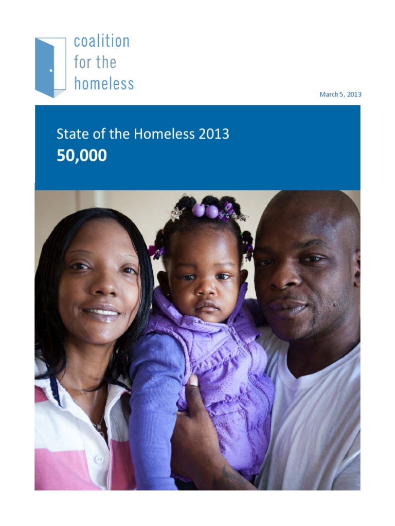 NYC Homelessness Crisis 2013 Report | PDF | Homelessness | Affordable ...