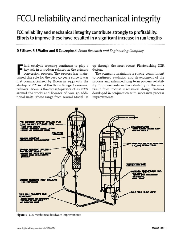 Enhancing FCCU Reliability and Integrity | PDF | Reliability ...