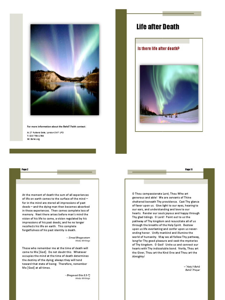 Afterlife Insights Across Faiths Pdf Afterlife Bahá í Faith