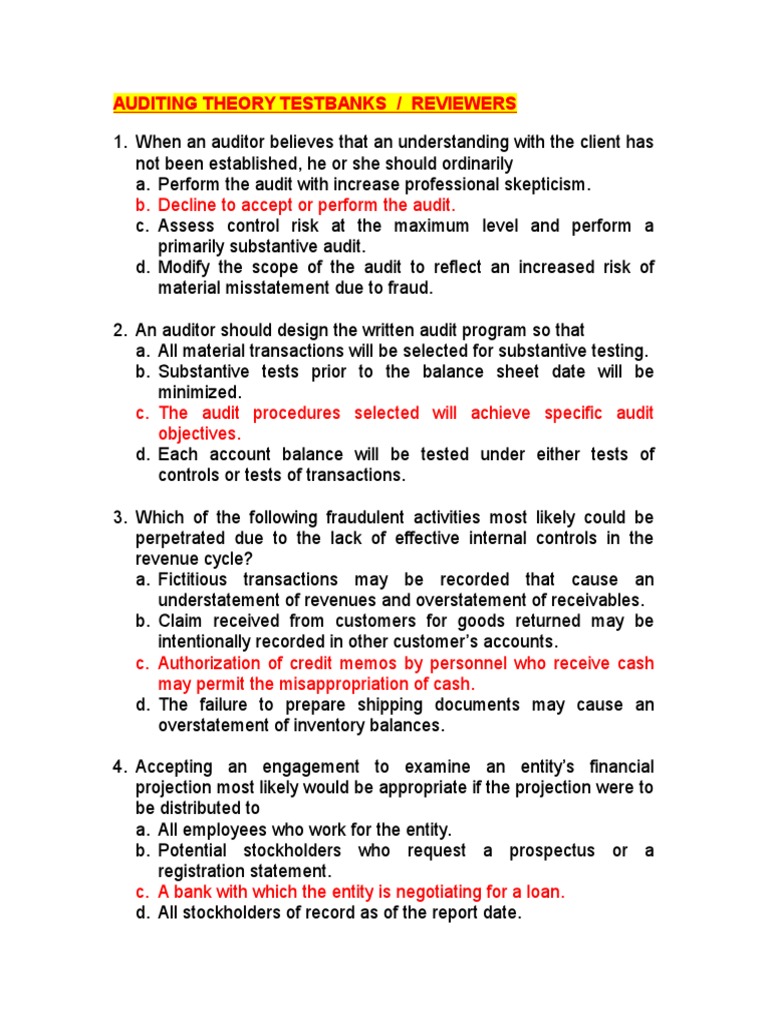 Auditing Theory | Financial Audit | Audit
