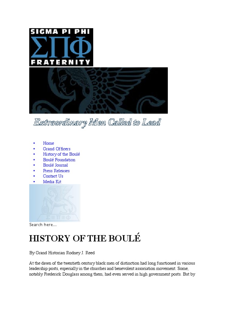 History of The Boulé | PDF