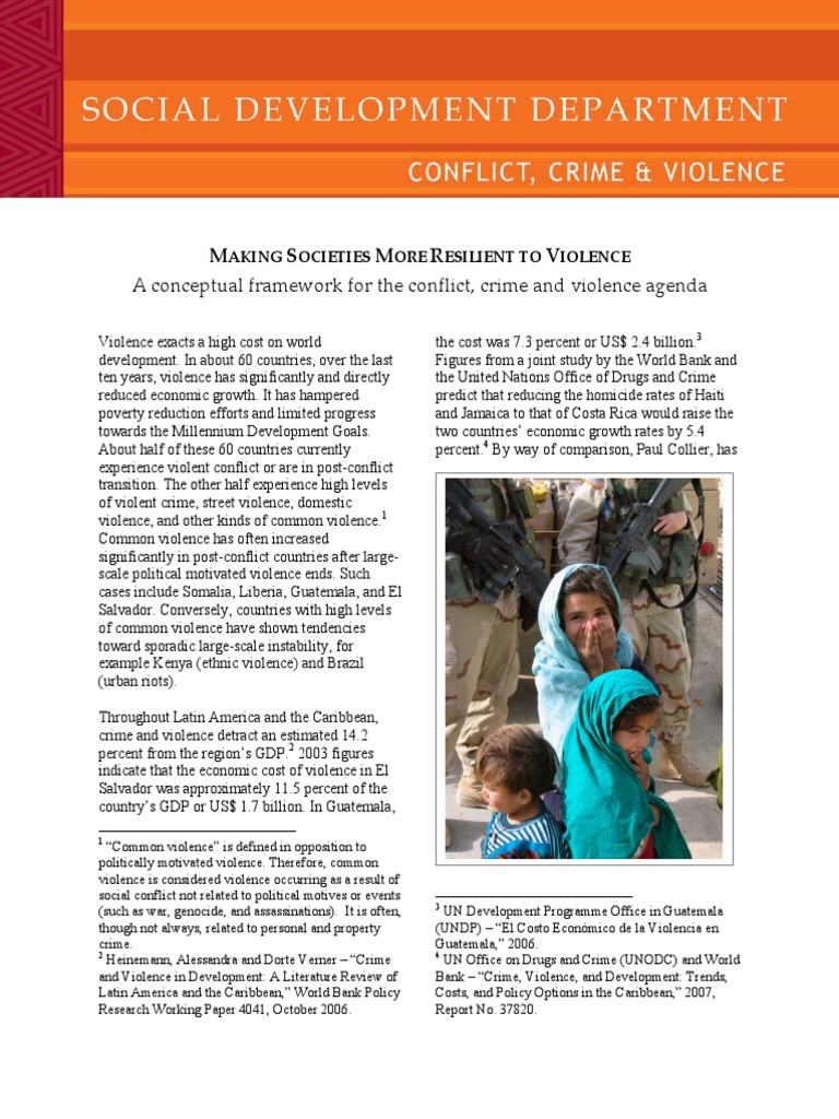 CCV Framework Note | PDF | Violence | Domestic Violence