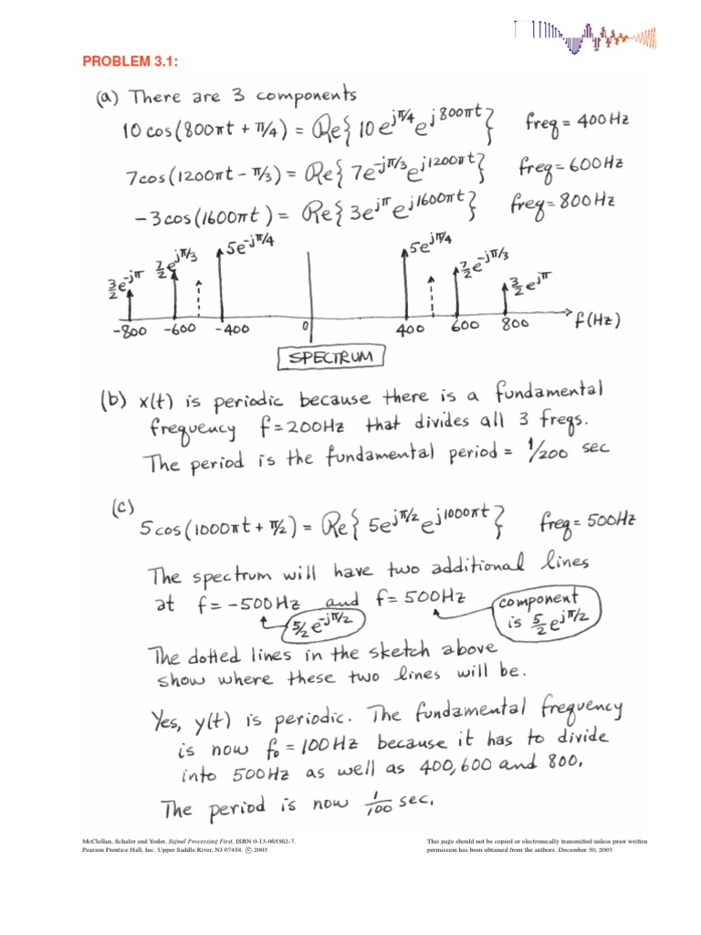 Signal Processing Problems Overview | PDF