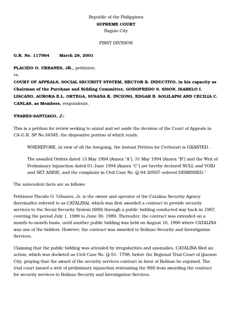 Urbanes vs. CA | Download Free PDF | Injunction | Certiorari