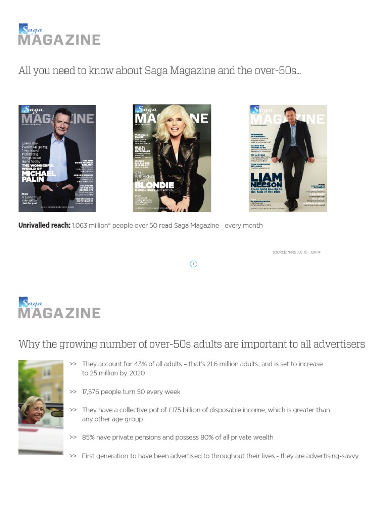 Magazine: All You Need To Know About Saga Magazine and The Over-50s ...