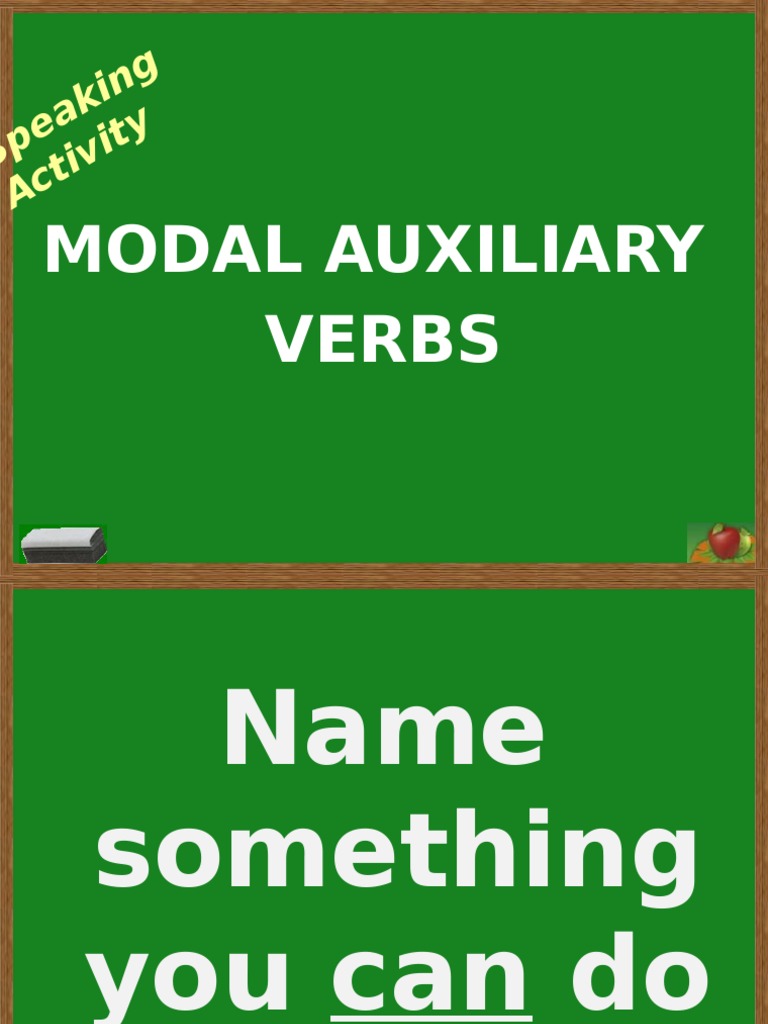 Modal Verbs Speaking Activity | PDF