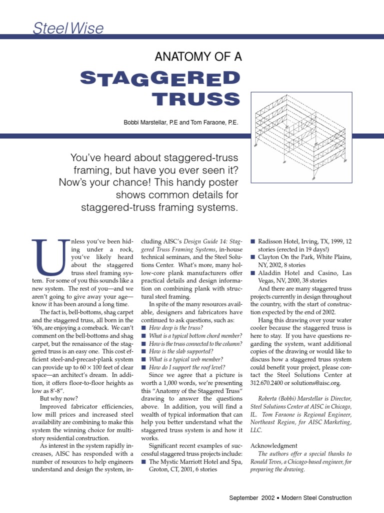 Staggered Truss | PDF | Truss | Engineering