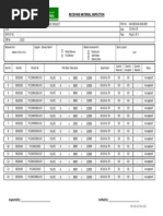 Material Receive - GRN Format | PDF