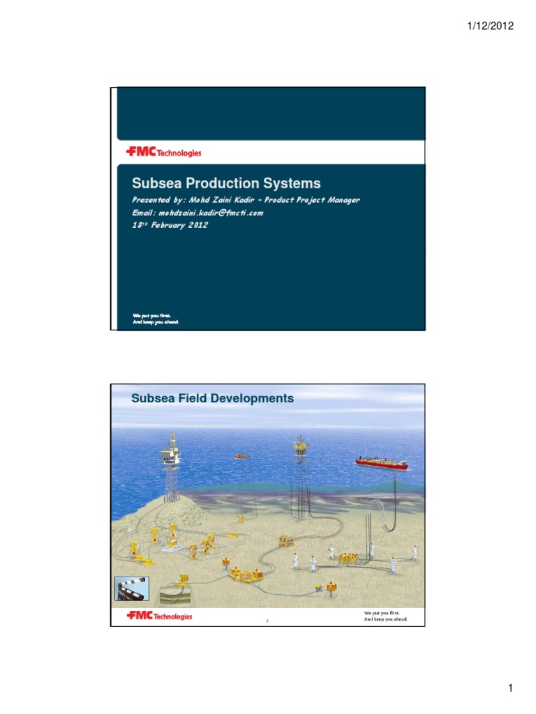 Subsea Production Systems Guide | PDF | Subsea (Technology) | Deep ...