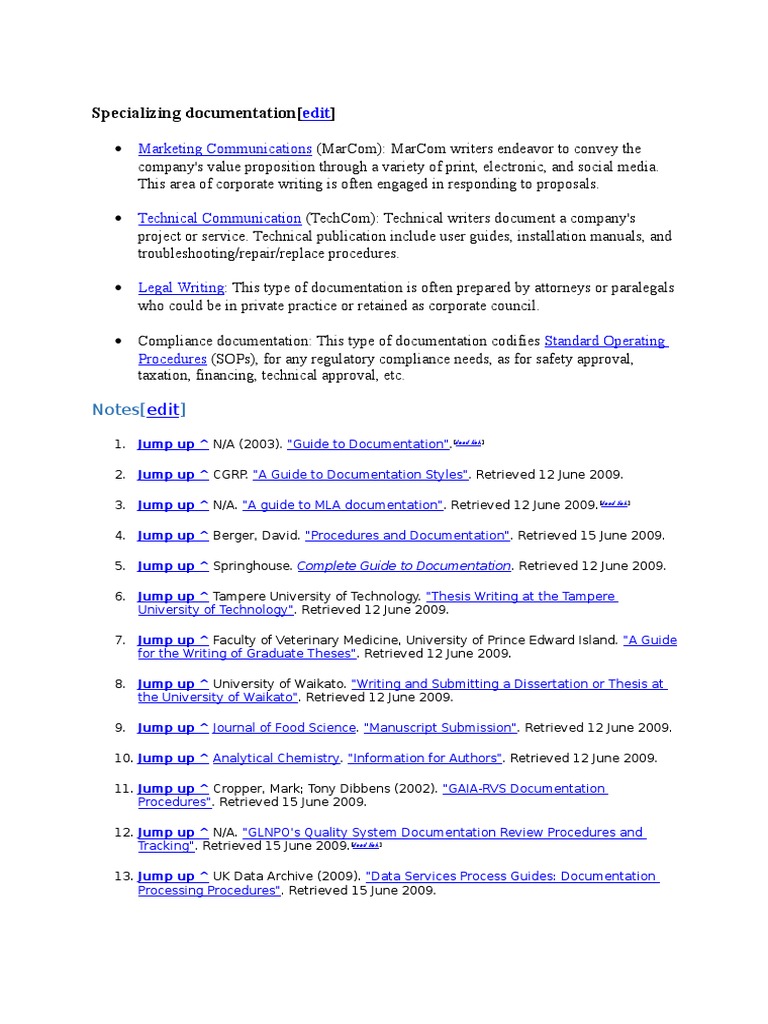 Specializing Documentation : Marketing Communications | PDF