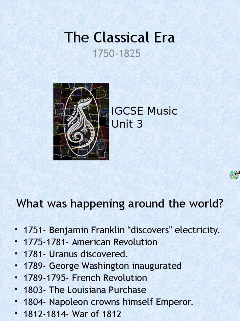 Classical Era: Key Features and Composers | PDF | Musical Forms | Symphony