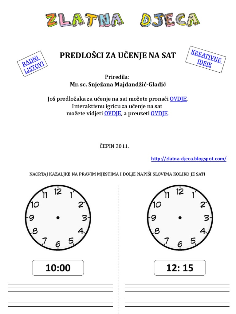 Učenje Na Sat | PDF