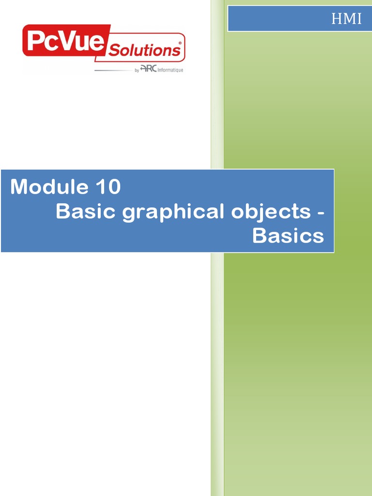Module 10 - PCVue | PDF | Button (Computing) | Icon (Computing)