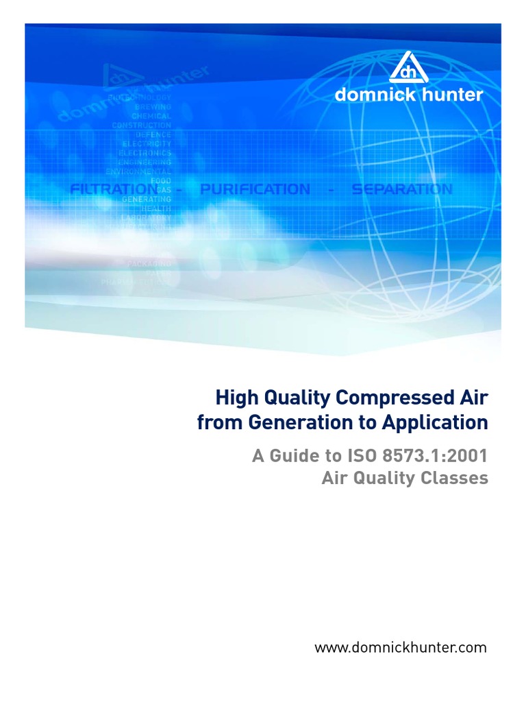A Guide To ISO8573.1 Air Quality - Rev 1 | PDF | Filtration | Water ...