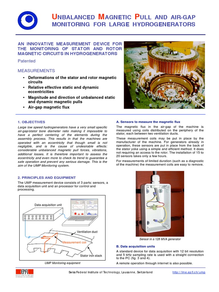 Unbalanced Magnetic Pull and Air-Gap Monitoring For Large ...