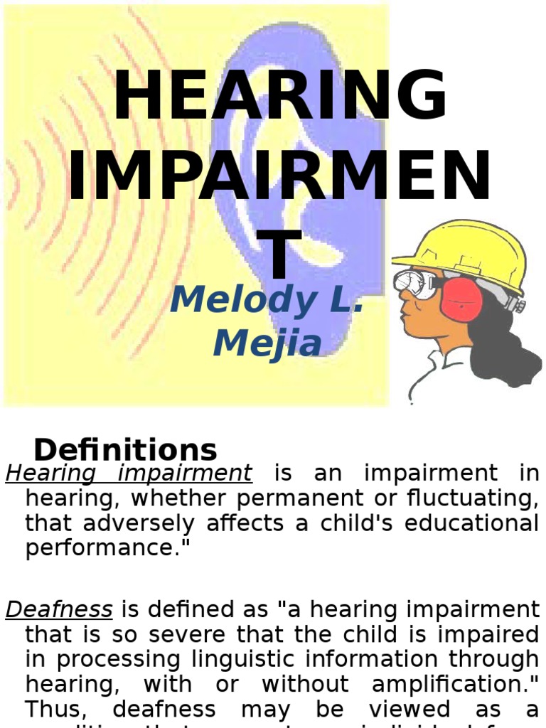 Hearing Impairment | Hearing Loss | Hearing