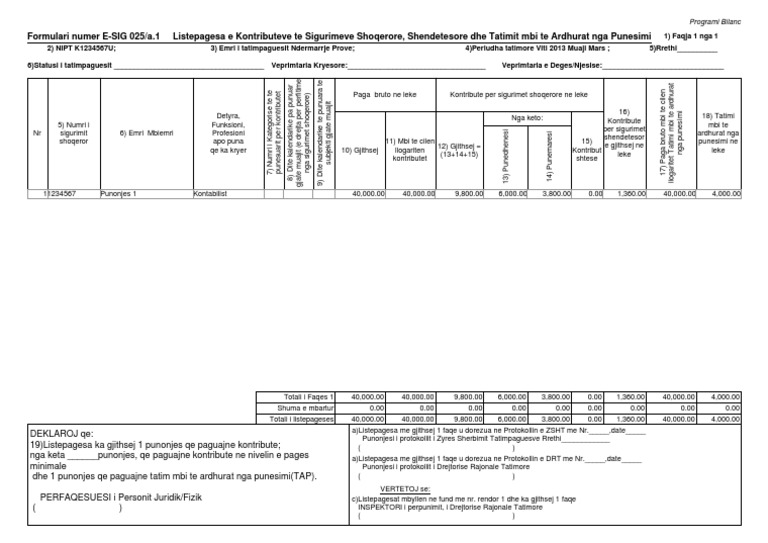 Liste Pagesa ESIG025 | PDF