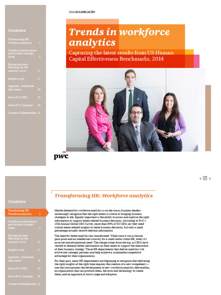 PWC Trends in Workforce Analytics | PDF | Strategic Management | Analytics