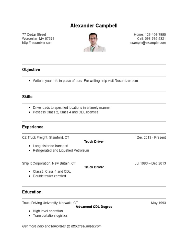 Resumizer Resume Template 27 | PDF