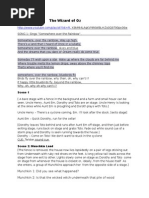 Wizard of Oz Script | PDF | Dorothy Gale | Scarecrow (Oz)