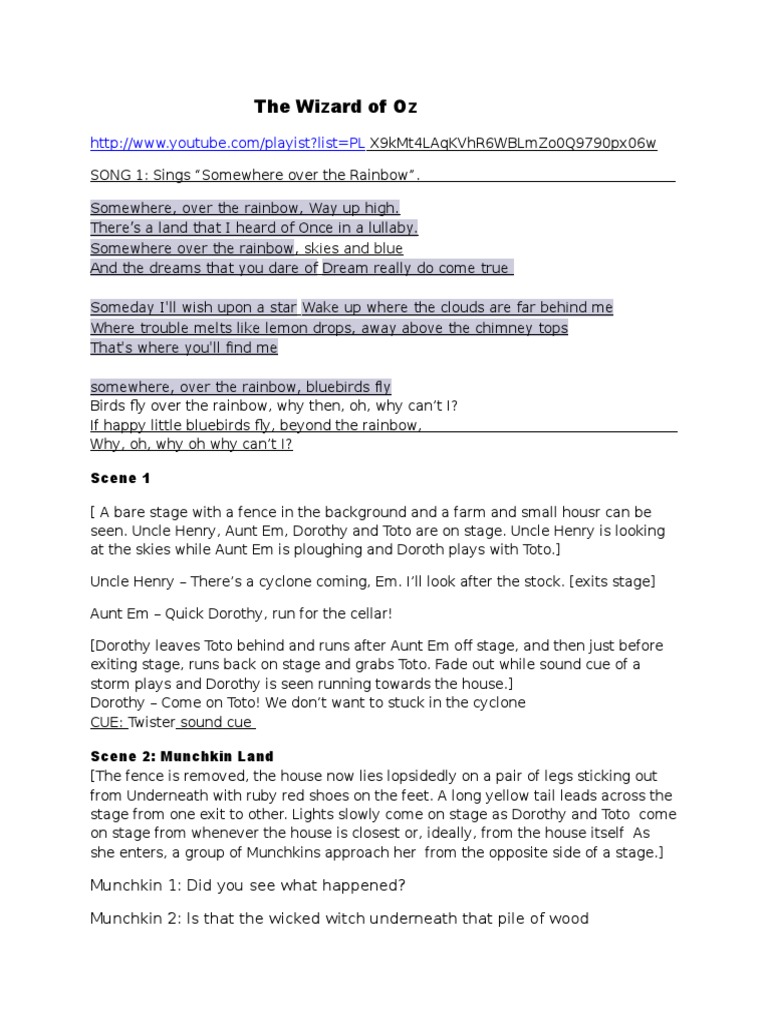 The Wizard of Oz | PDF