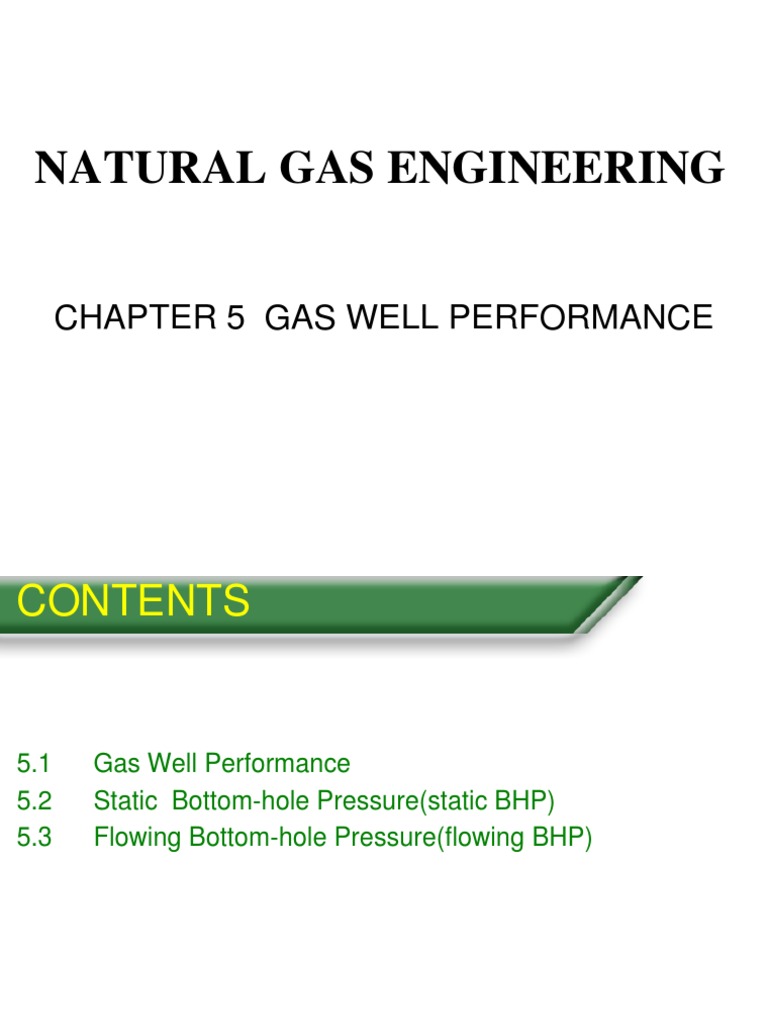 Chapter 5 Gas Well Performance | PDF | Pressure | Gases