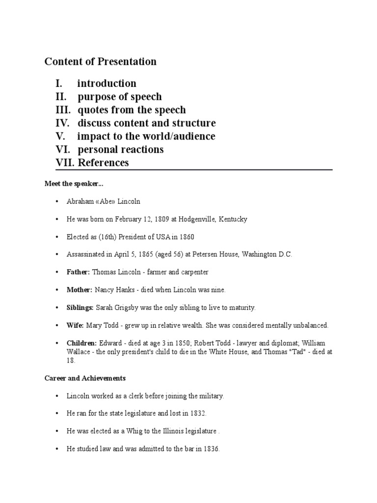 Lincoln's Gettysburg Address | PDF | Abraham Lincoln | Liberty