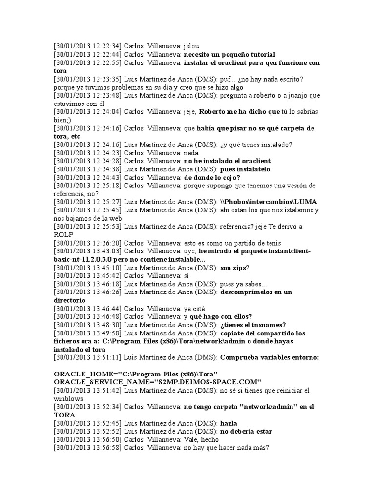 Configurar Tora Oracle | PDF | Informática | Informática y tecnología ...