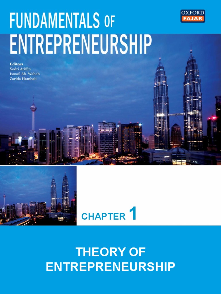 Chapter 1 Theory of Entrepreneurship | Entrepreneurship | Psychology ...