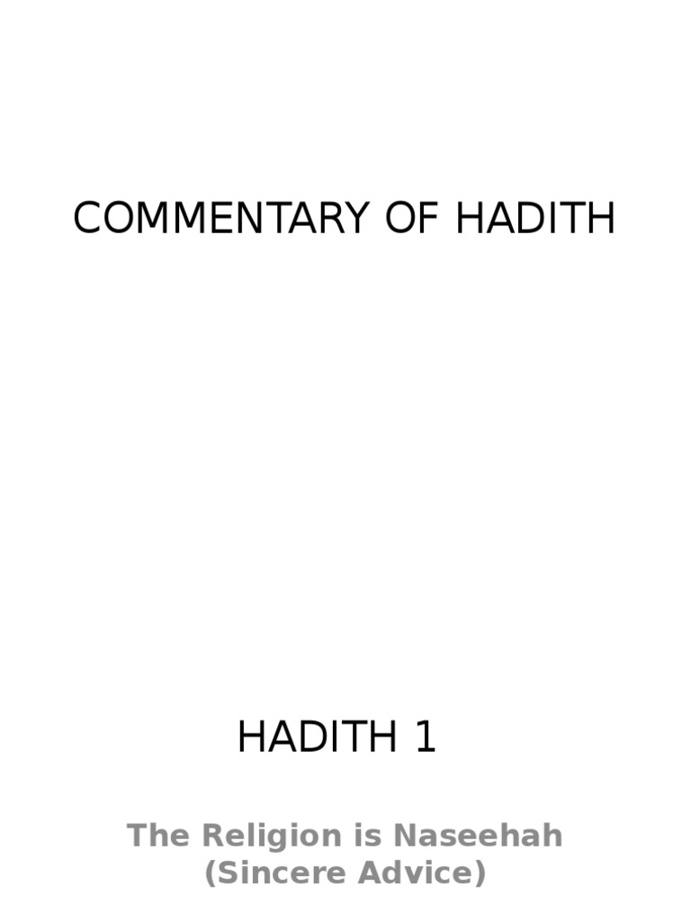 The Essence of Naseehah in Islam | PDF | Islamic Theology | Western ...