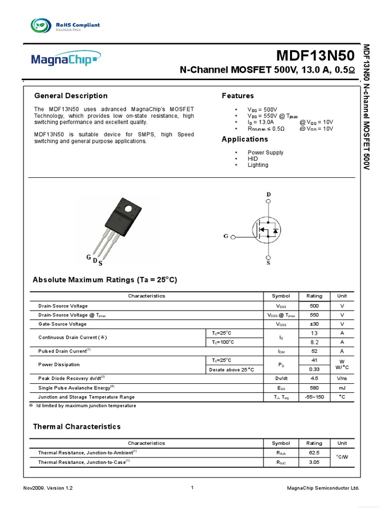 Data Sheetaaa | Mosfet | Field Effect Transistor