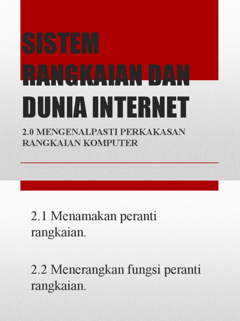 2.0 Memahami Fungsi Peranti Rangkaian | PDF