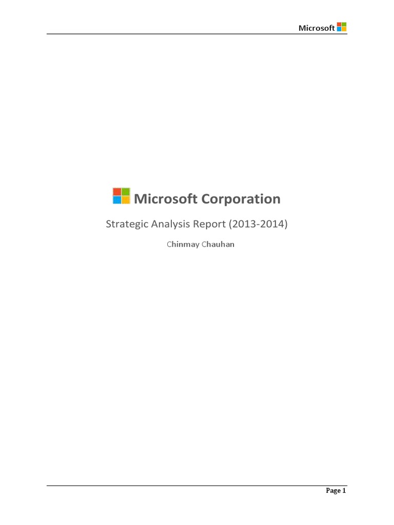 Microsoft Business Strategy 101 | PDF | Microsoft | Platform As A Service