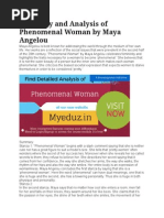 Equality by Maya Angelou - Critical Analysis | PDF | Maya Angelou | Poetry