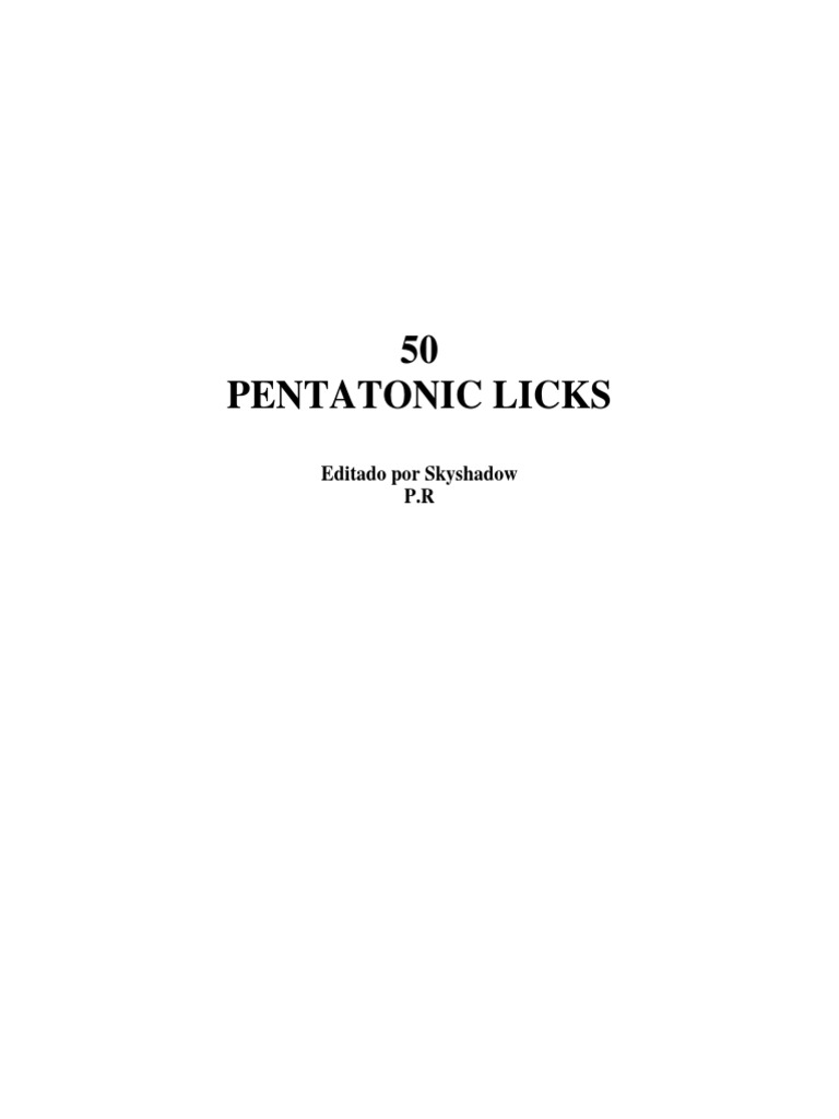 Licks | PDF