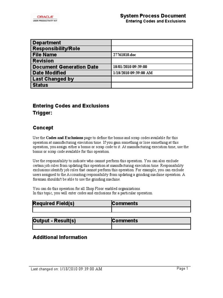 Entering Codes and Exclusions - SPD | PDF | Areas Of Computer Science ...