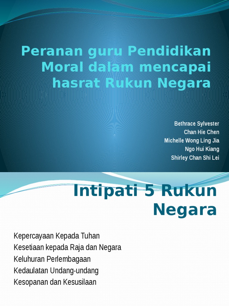 Peranan Guru dalam Rukun Negara | PDF | Politik | Ilmu Sosial