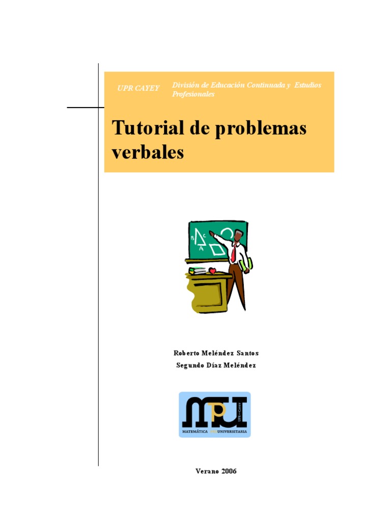Manual Cómo Solucionar Problemas Verbales | PDF | Triángulo | Fracción ...