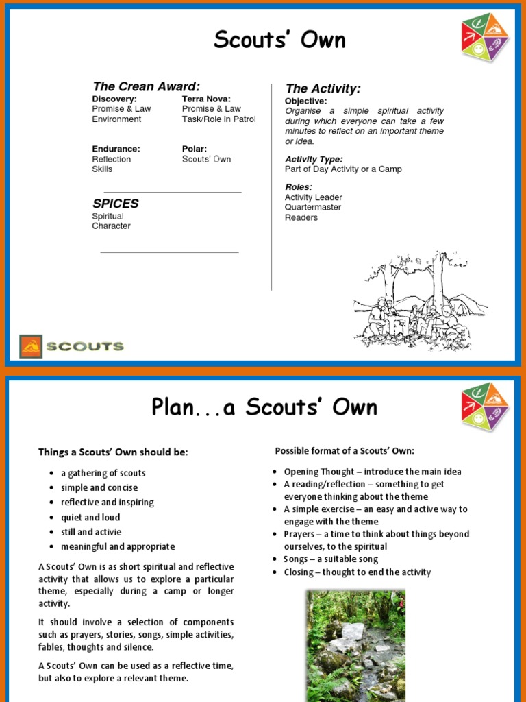 Scouts' Own Ceremony Guide | PDF | Scouting | Religious Belief And Doctrine